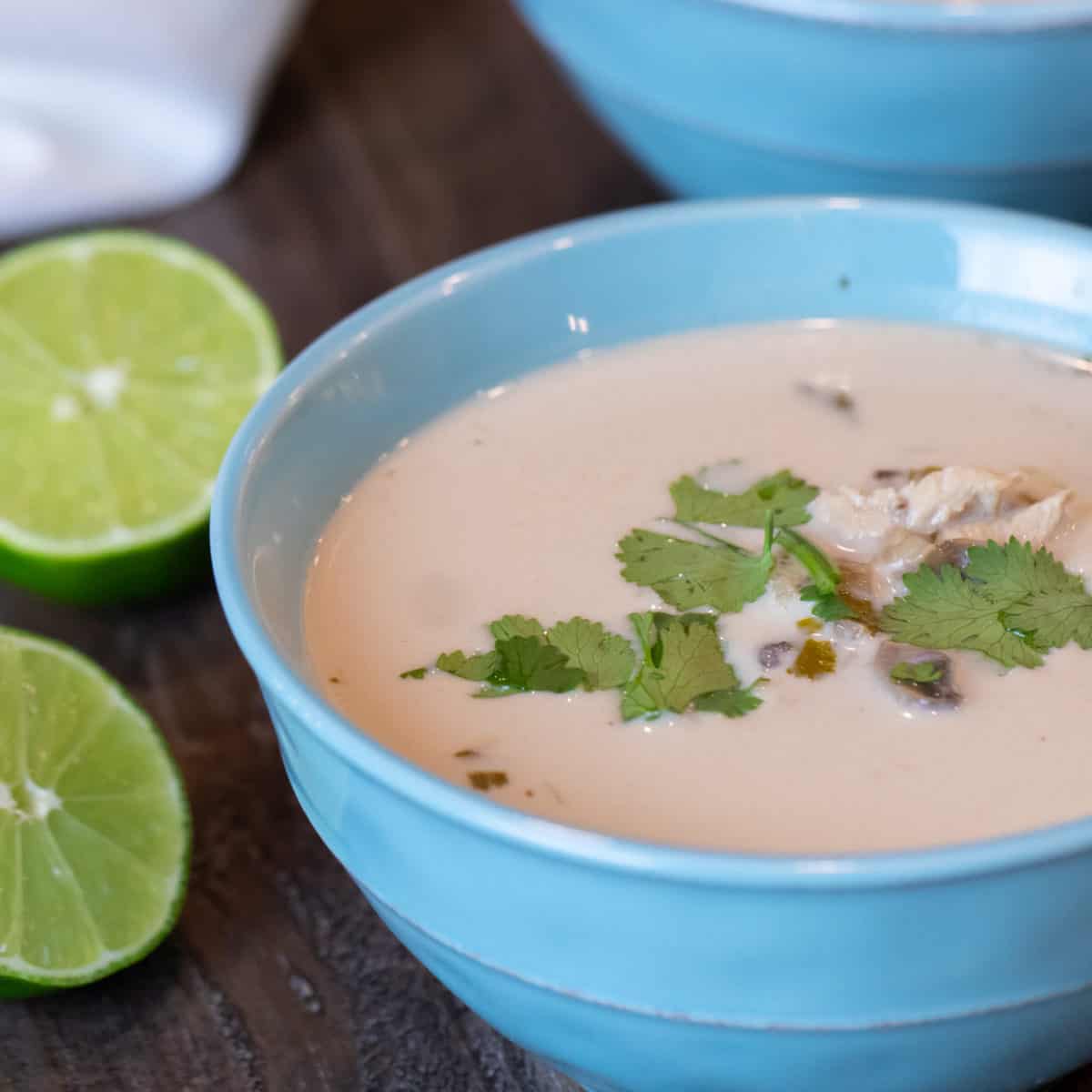 Tom Kha Gai - Thai Soup Recipe - The Black Peppercorn