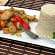 Chicken Teriyaki Stir Fry with a Giant Rice Tower