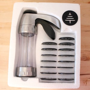 Shortbread made with a Cookie Press