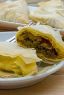 Curry Beef Phyllo Pocket Triangles Recipe