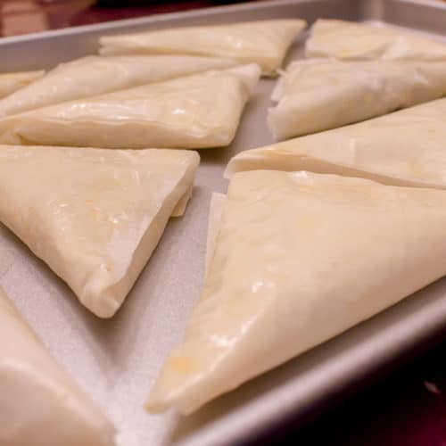 Curry Beef Phyllo Pocket Triangles Recipe