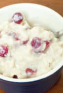 Rice Pudding with Dried Cranberries
