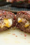 Bacon Cheeseburger Fatty - smoked in a Bradley beef, cheddar