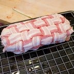 Bacon Cheeseburger Fatty - smoked in a Bradley beef, cheddar