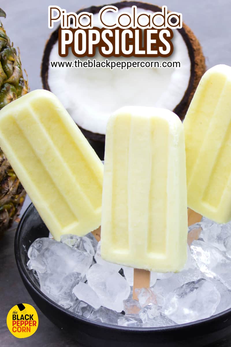 Pina Colada Popsicle Recipe - Creamsicle, frozen ice pop