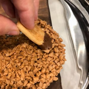 Skor Tipped Shortbread Finger Cookie Recipe