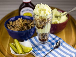 Pulled Pork Parfait Recipe - A BBQ Sundae