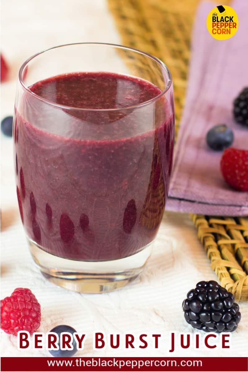 Berry Burst Juice Recipe - Blueberries, raspberries, blackberries