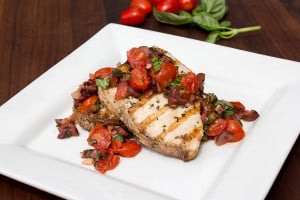 Grilled Sicilian Swordfish with Smoker Box