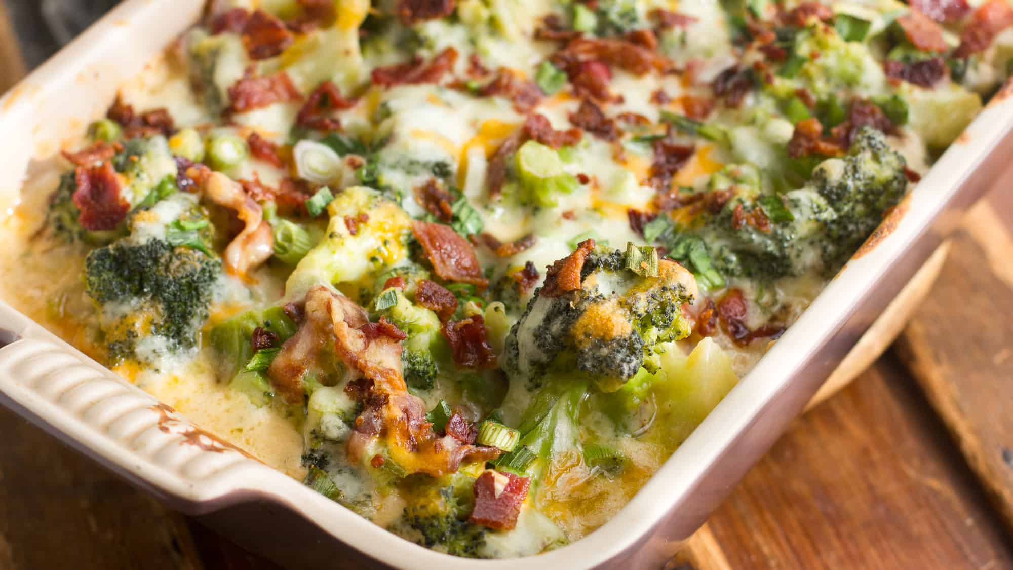 Bacon Cheddar Broccoli Bake Casserole Recipe