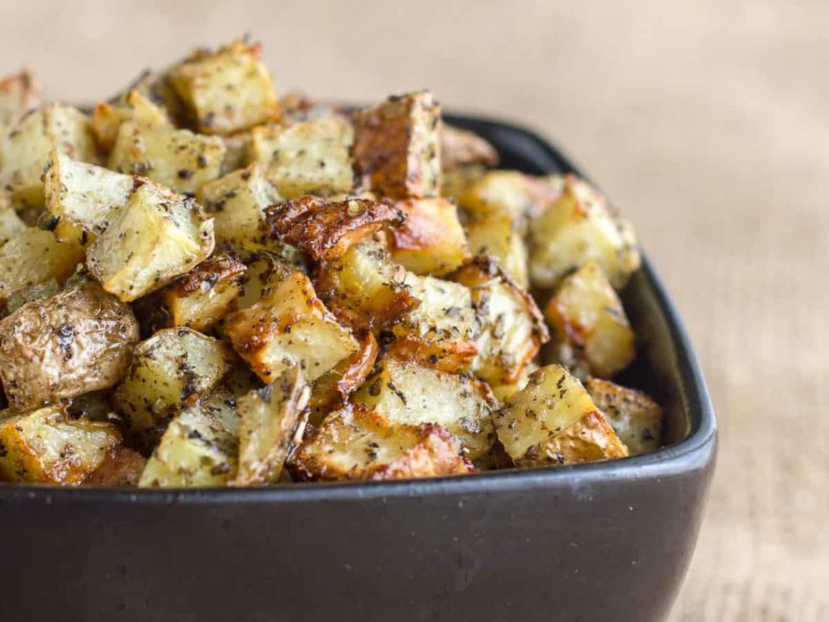 Herb and Garlic Oven Roasted Hash Brown Potatoes Recipe