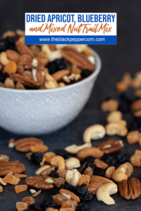 Dried Apricot, Blueberry and Mixed Nut Trail Mix Recipe