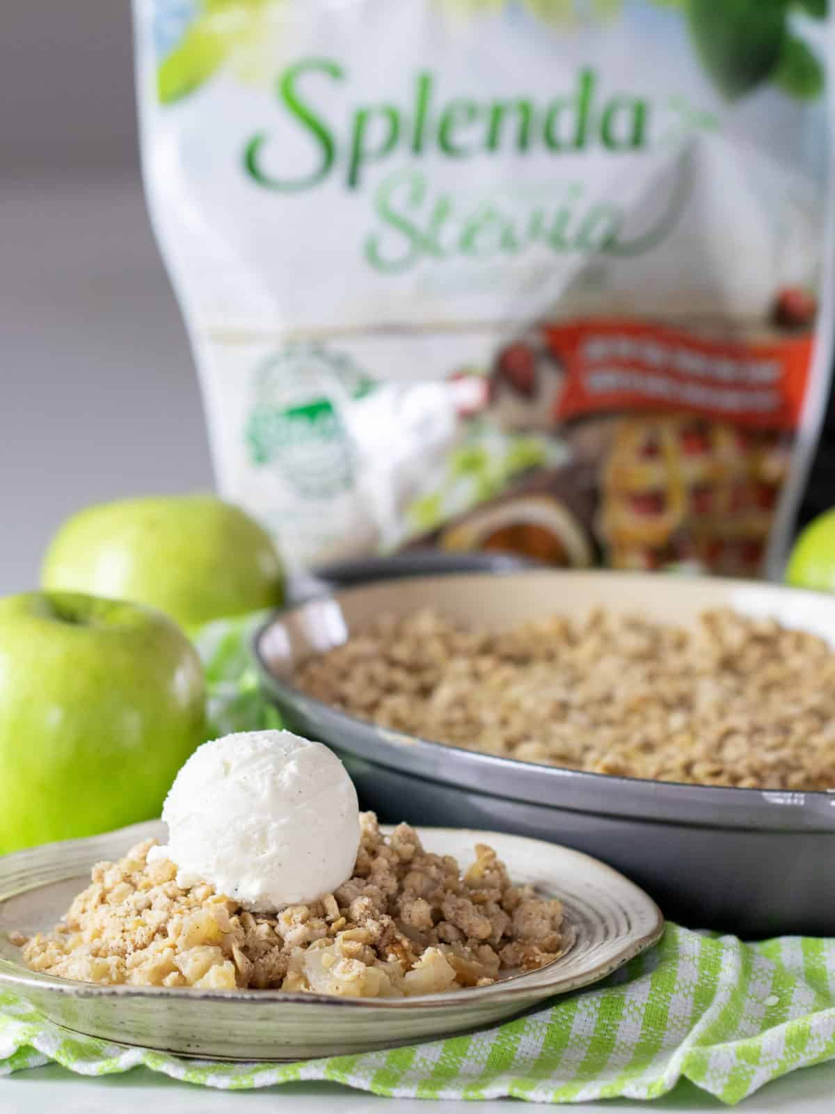 Apple Crumble with Splenda Stevia - The Black Peppercorn