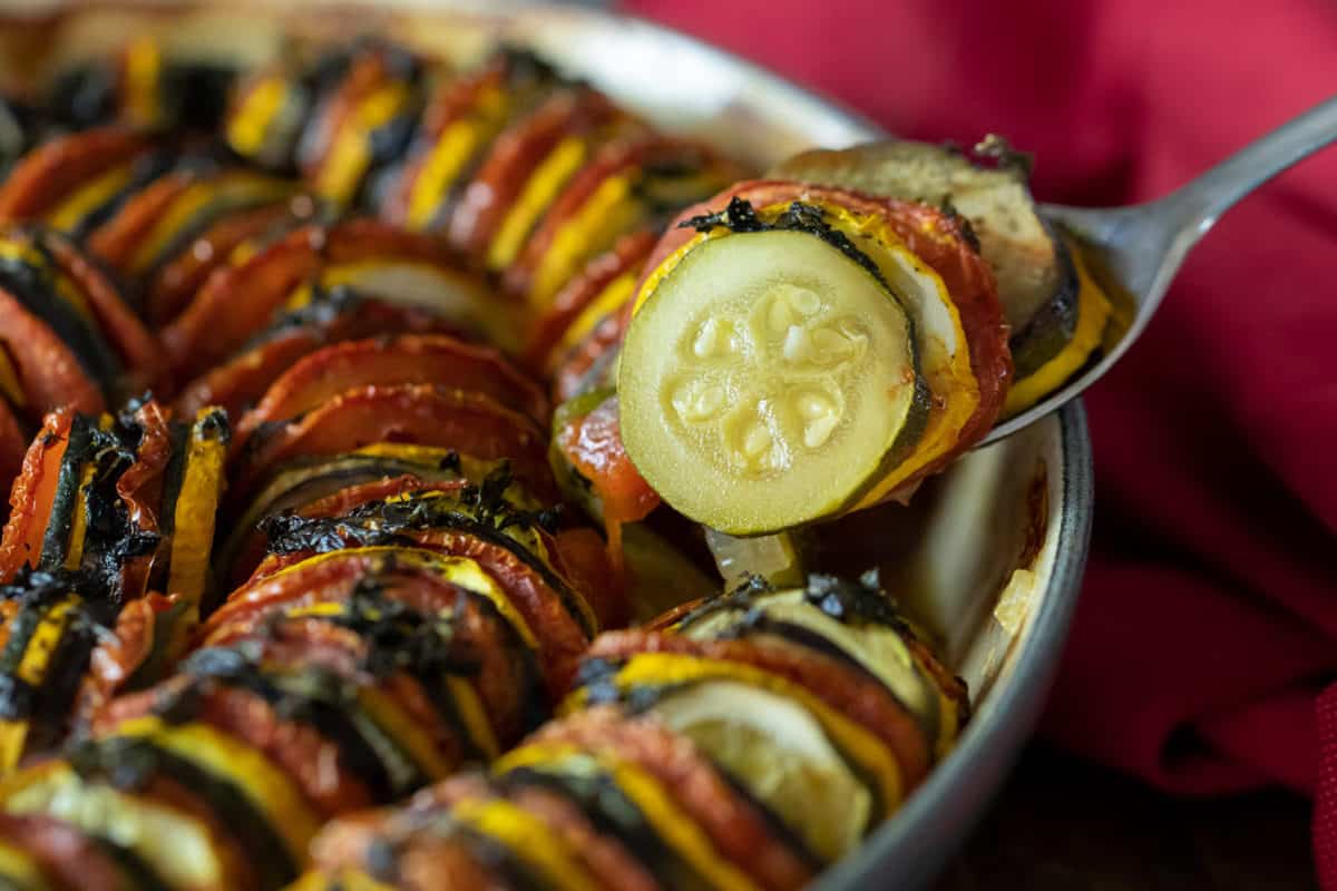 Baked Ratatouille - How to bake in the oven - The Black Peppercorn