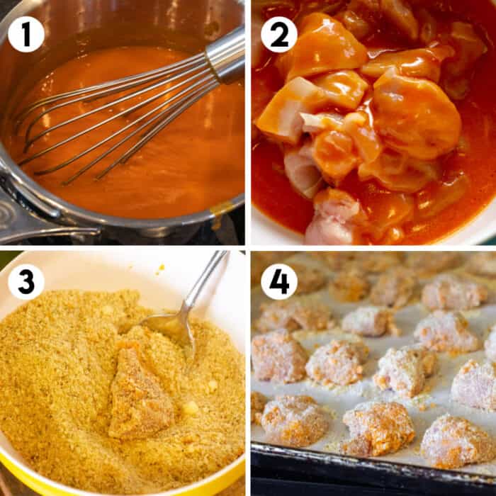 Baked Buffalo Chicken Nuggets - The Black Peppercorn