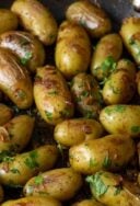 Lemon Garlic Fingerling Potatoes - The Black Peppercorn