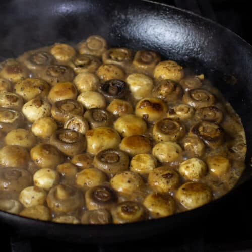 Sautéed Button Mushrooms Recipe - The Black Peppercorn