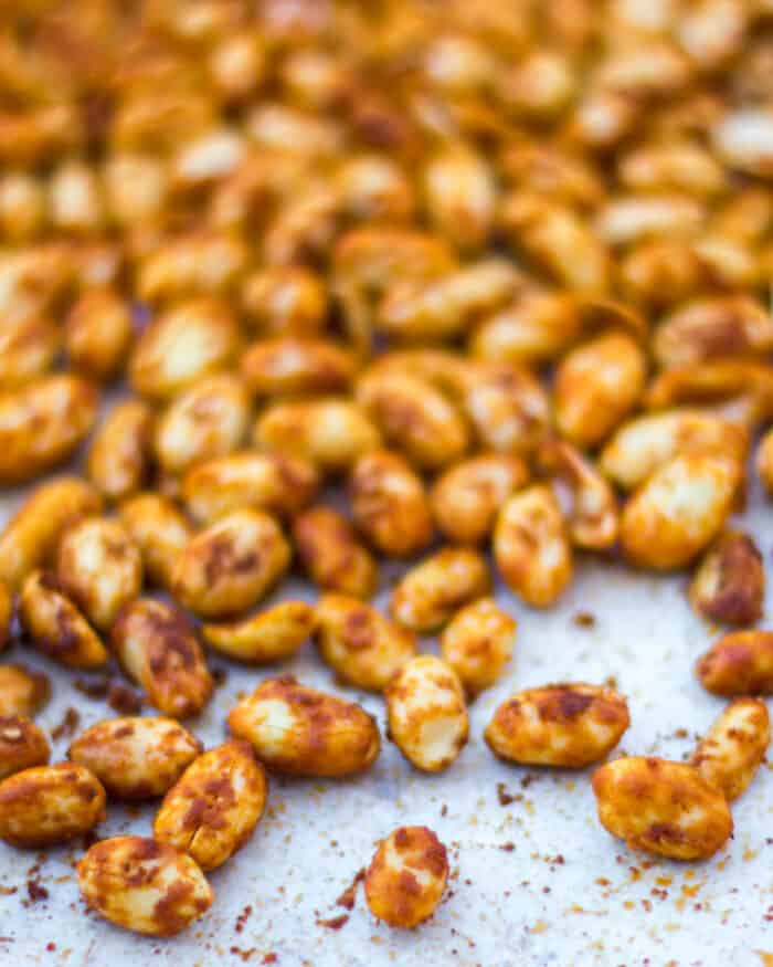 Spicy Buffalo Roasted Peanuts Recipe - The Black Peppercorn