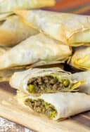 Curry Beef Phyllo Pocket Triangles Recipe