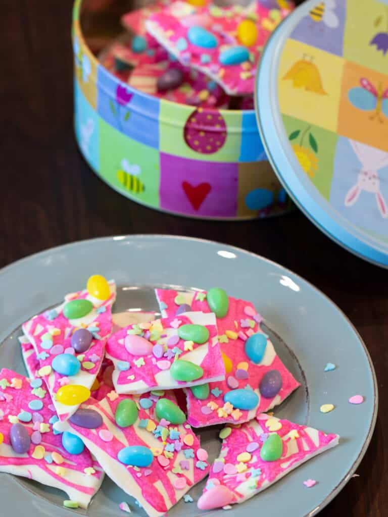 Easter Candy White Chocolate Bark Recipe - Holiday Treats