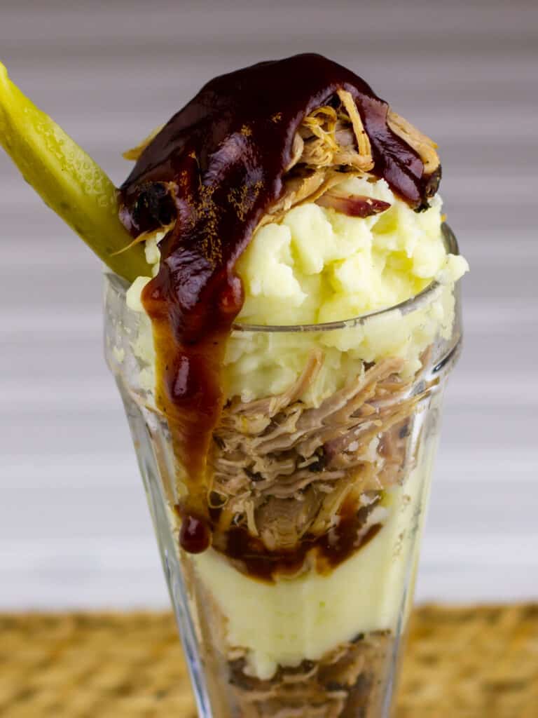 Pulled Pork Parfait Recipe - A BBQ Sundae