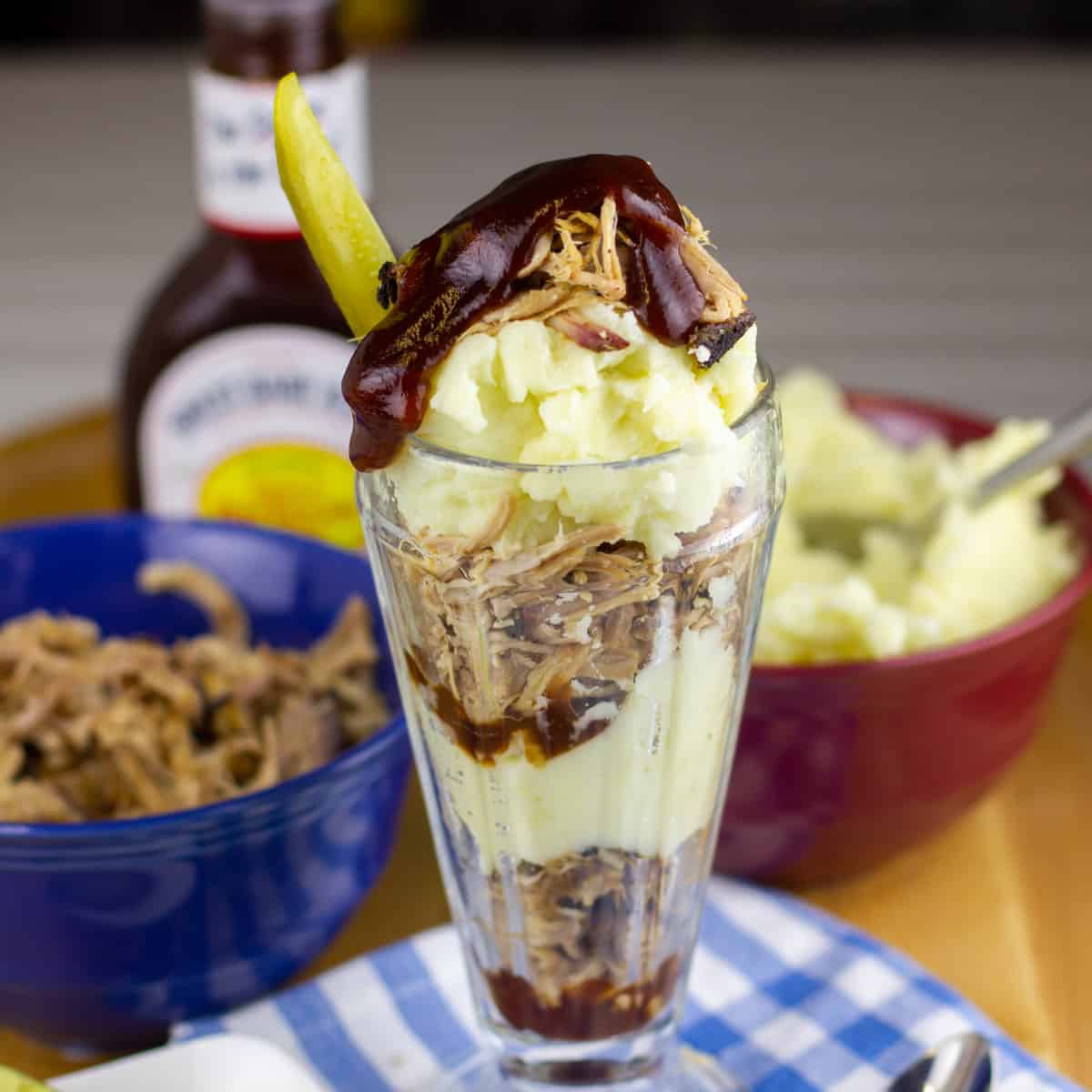 Pulled Pork Parfait Recipe - A BBQ Sundae