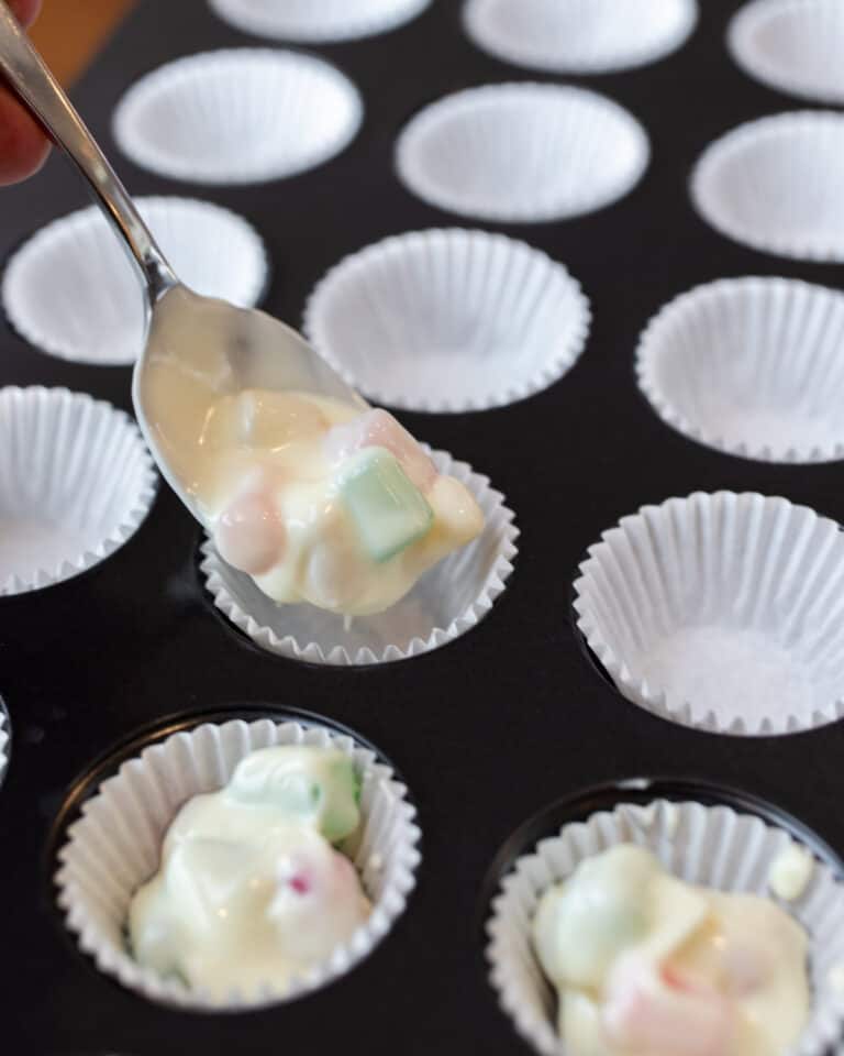 White Chocolate Gumdrop Candy Cups - The Black Peppercorn